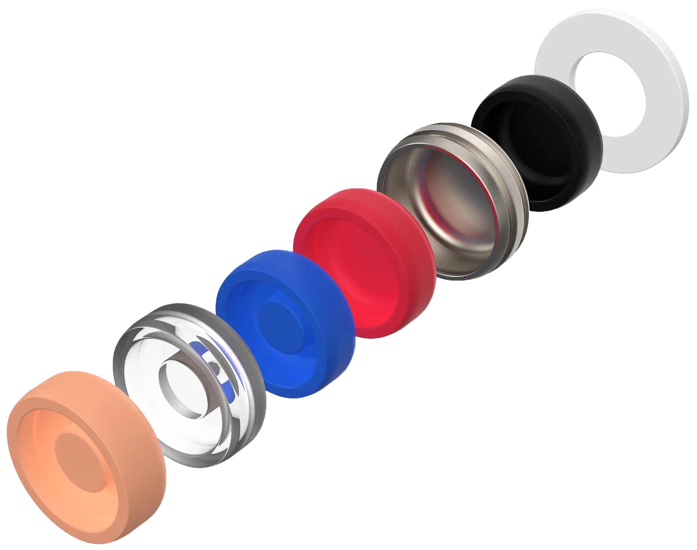 Liberator Retention Inserts Set (Metal Housing & Silicon Caps) – Ditron ...